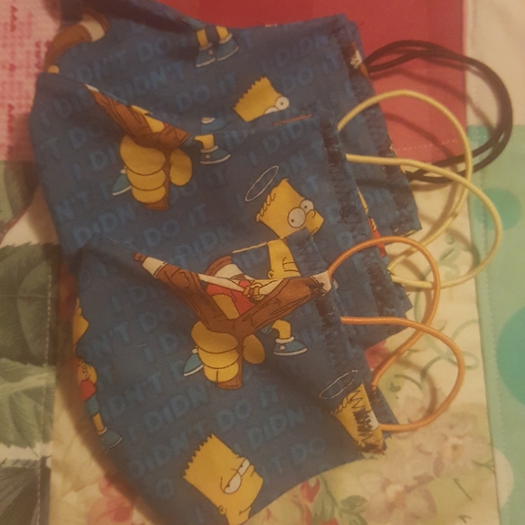 Hand Crafted | Other | 3 Bart Simpson Face Masks Set | Poshmark